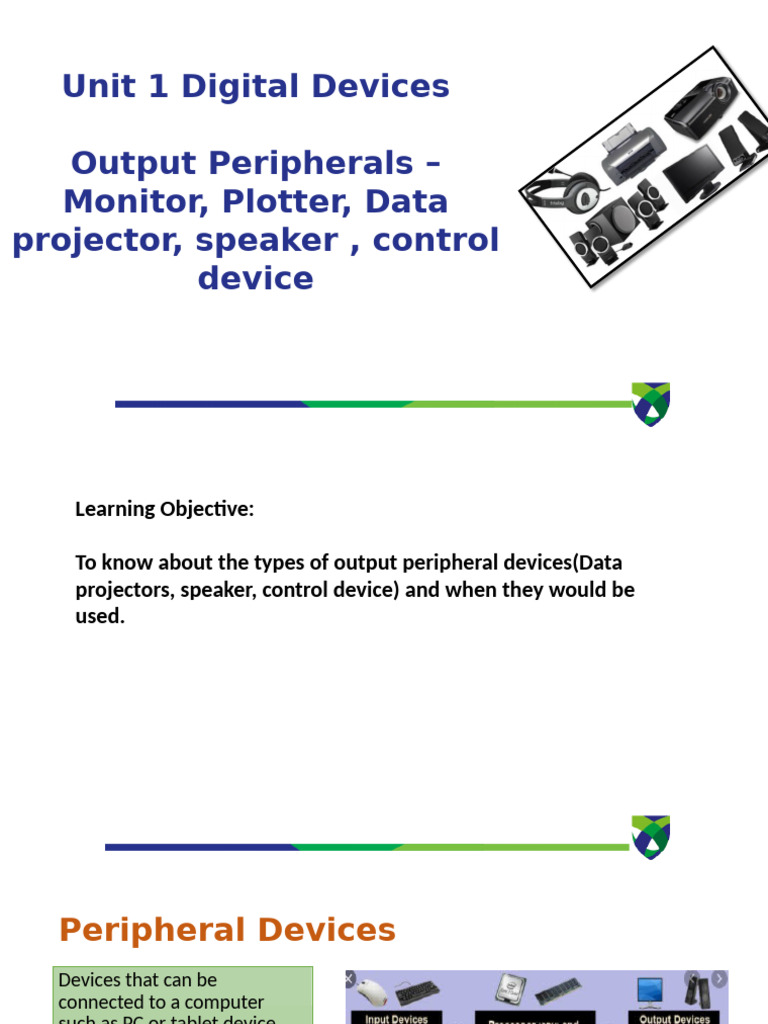 Ch1 - L18 - Output Peripherals | PDF | Computer Monitor | Information And Communications Technology