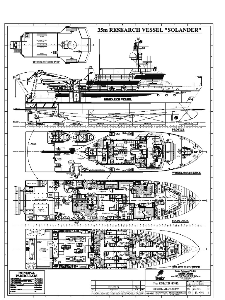 35m Research Vessel GA | PDF