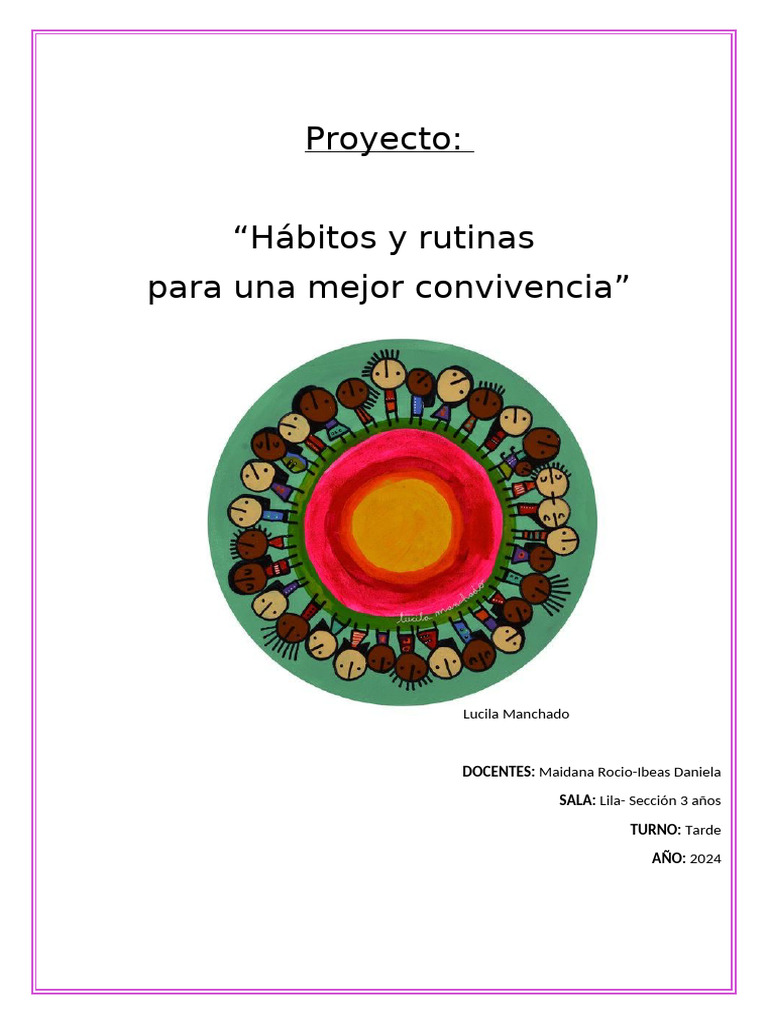 Proyecto Habitos y Rutina | PDF | Las emociones | Educación de la ...