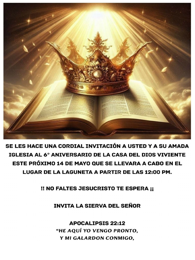 Invitacion Sierva de Dios | PDF