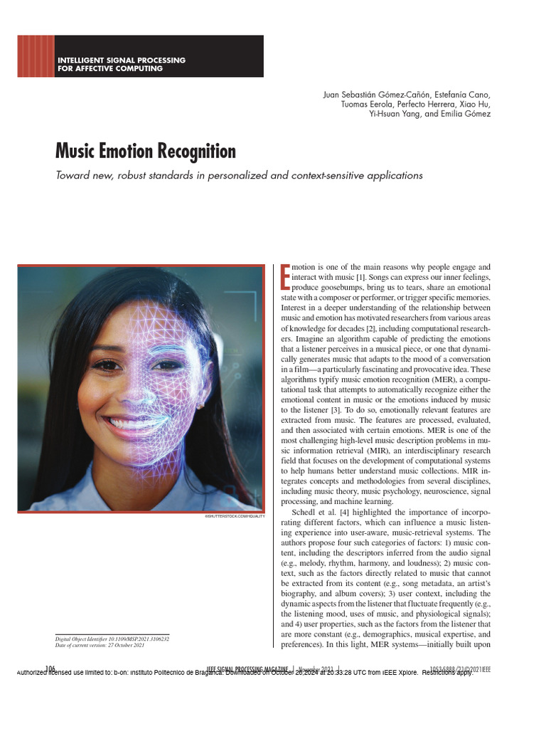 Music Emotion Recognition Toward New Robust Standards in Personalized ...