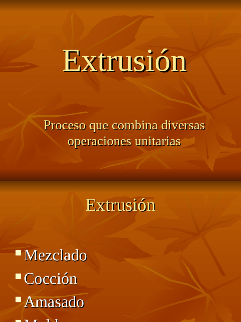 Proceso de Extrusión en Alimentos | PDF | Extrusión | Proteínas