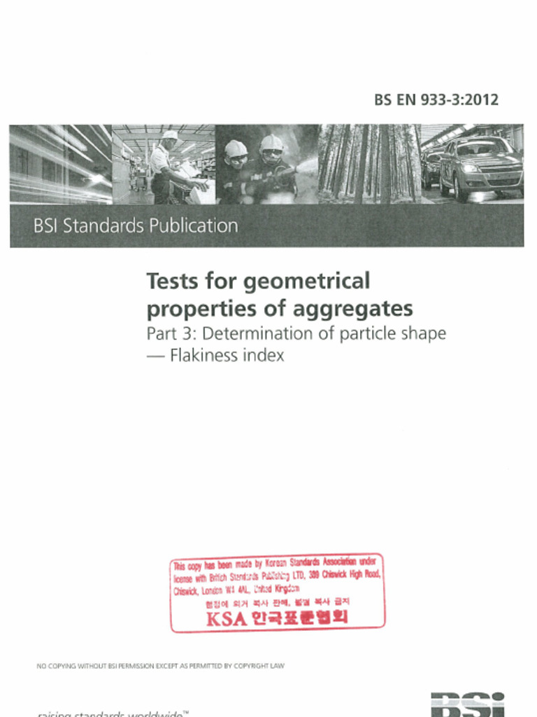 BS en 933-3 - 2012 | PDF