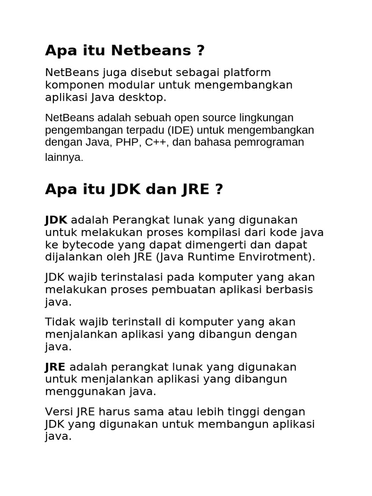 Apa itu Netbeans | PDF