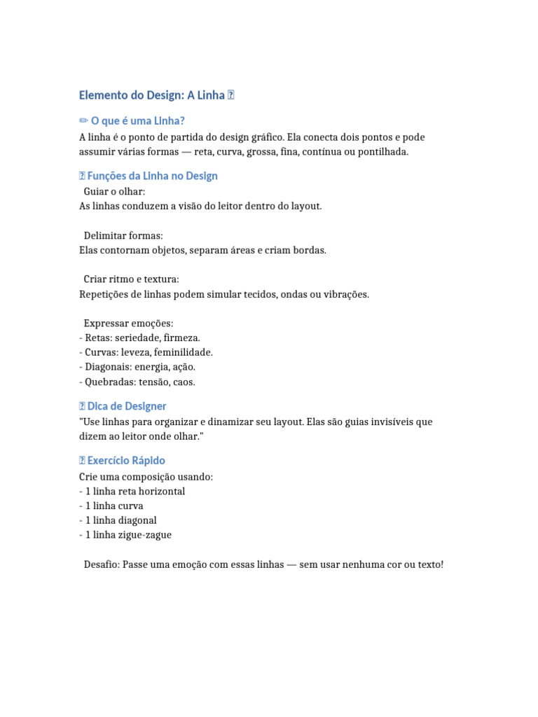 Elemento Do Design - Linha | PDF
