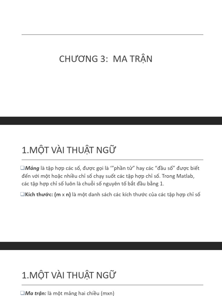 Matlab Và NG D NG - c3 | PDF