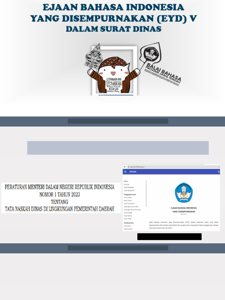 EYD V Dalam Surdin | PDF