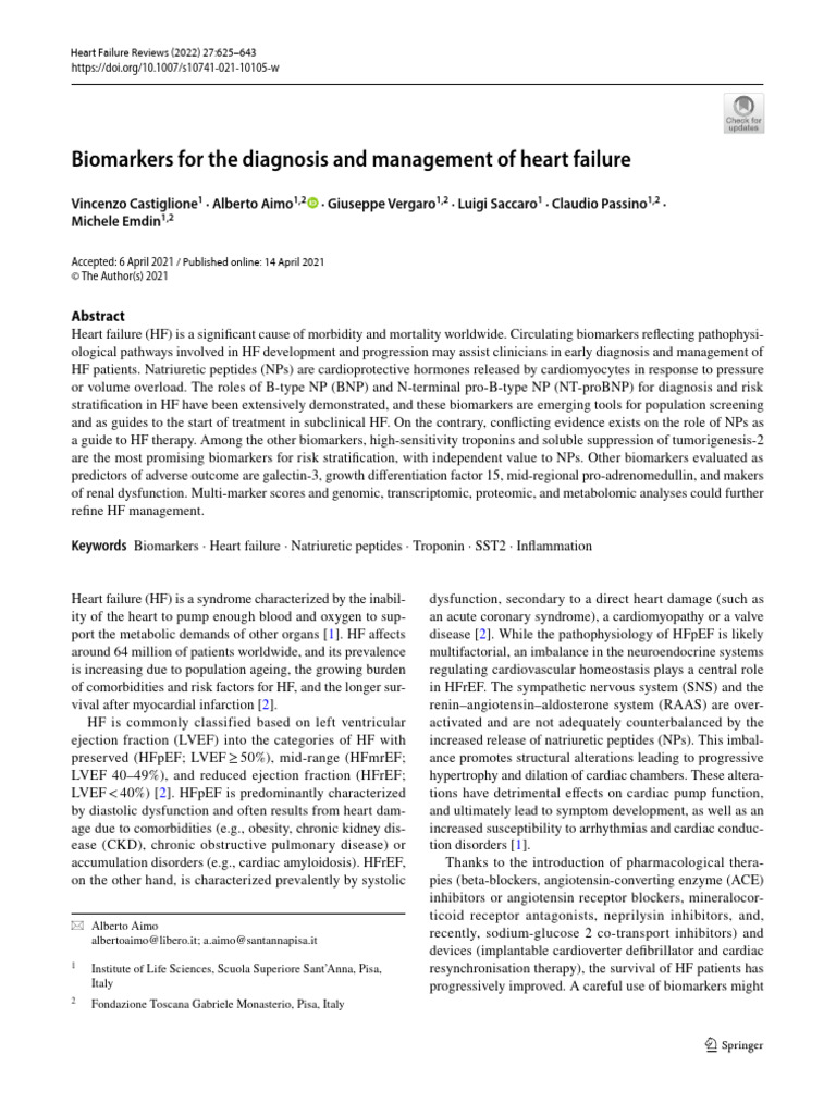 2021 Article 10105 | PDF | Heart Failure | Ejection Fraction