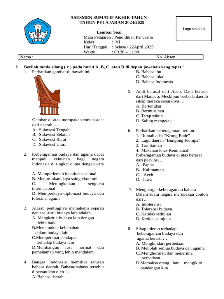 SAS 2 PANCASILA Dill | PDF