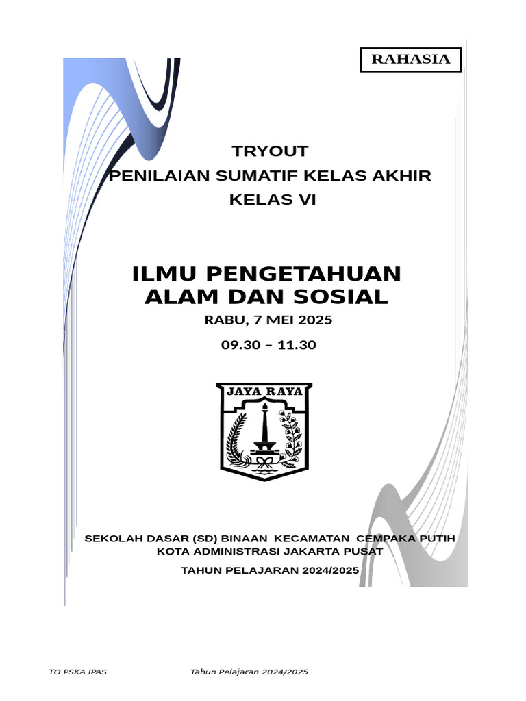 Tryout Pska Ipas | PDF