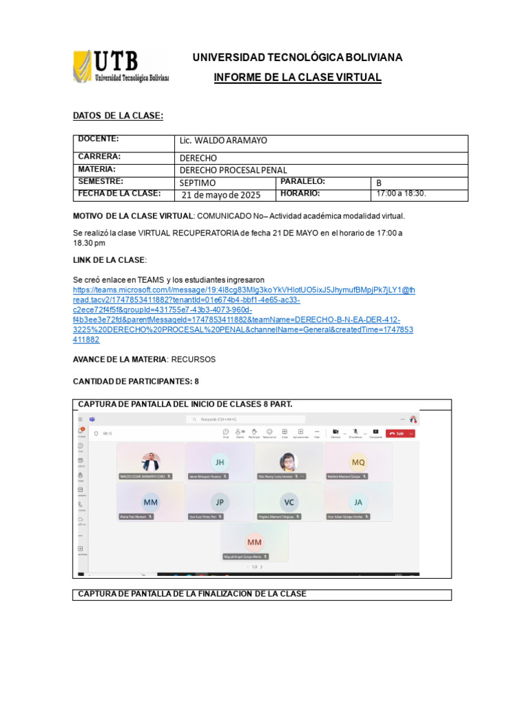 CLASE VIRTUAL UTB Der PROC. B | PDF