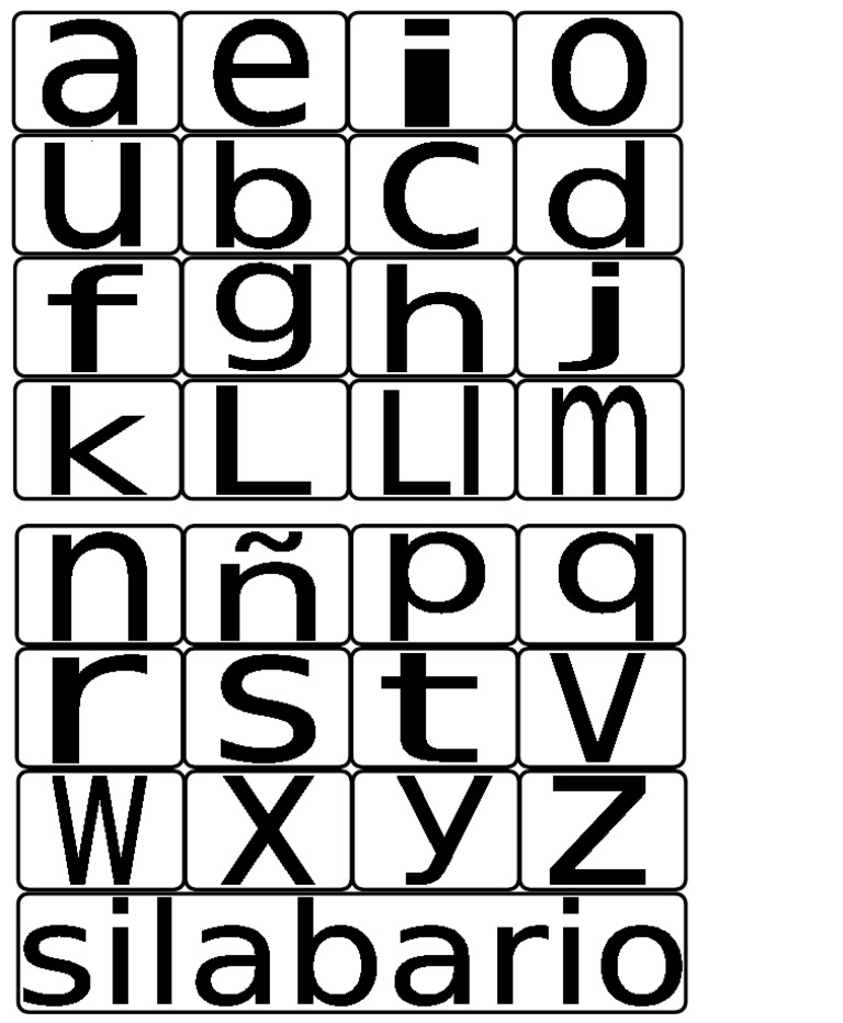 Tarjetas Abcdario | PDF