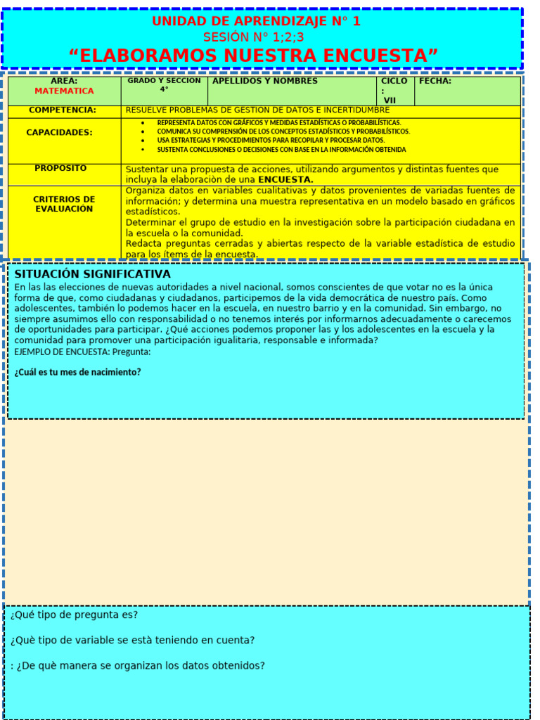 Ficha 1 2 3 Iunidad | PDF | Datos | Estadísticas