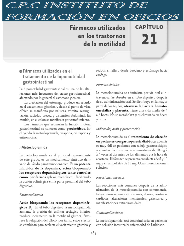 farmacologia_Capítulo 21_ Fármacos utilizados_en los trastornos_29 | PDF | Diarrea | Síndrome ...