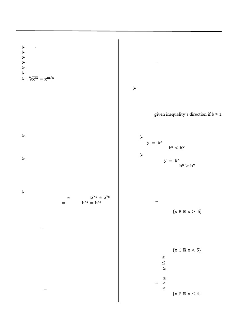 Laws of Exponents and Functions Guide | PDF | Asymptote | Mathematical ...