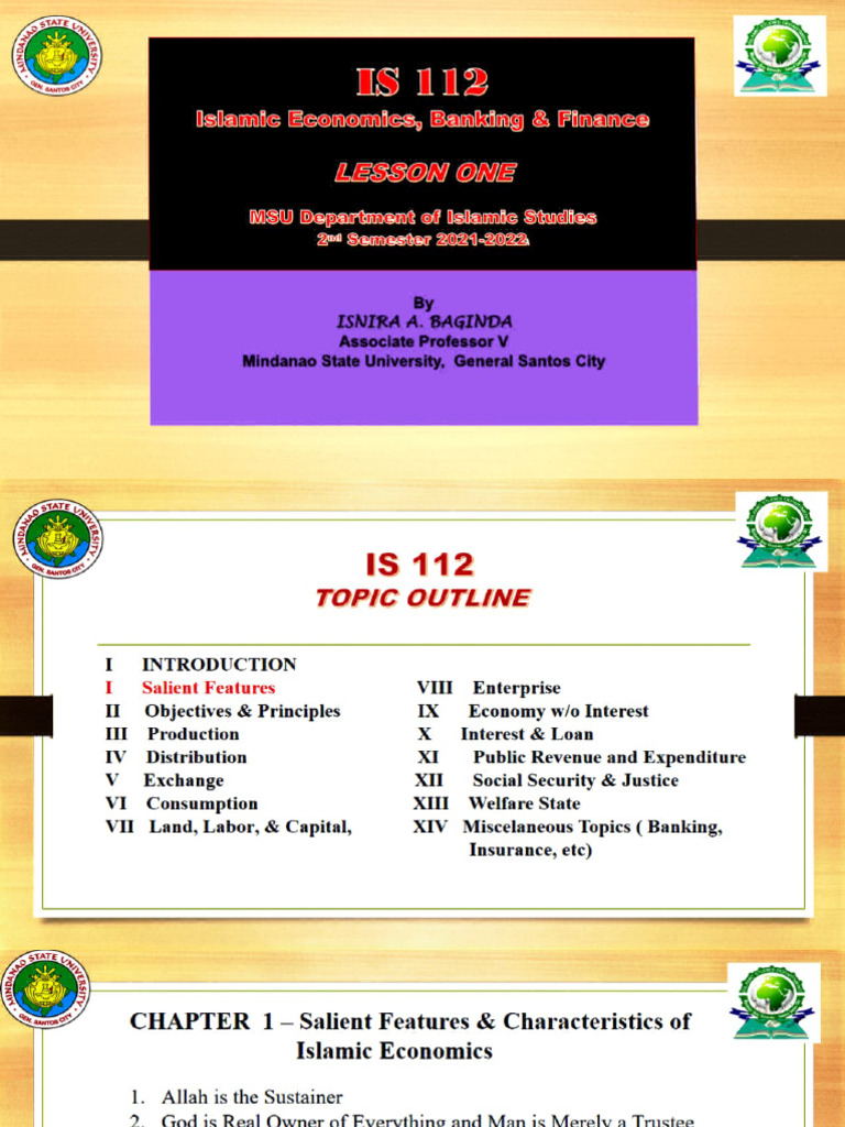 Islamic Economics, Banking, and Finance (Chapter 1) | PDF