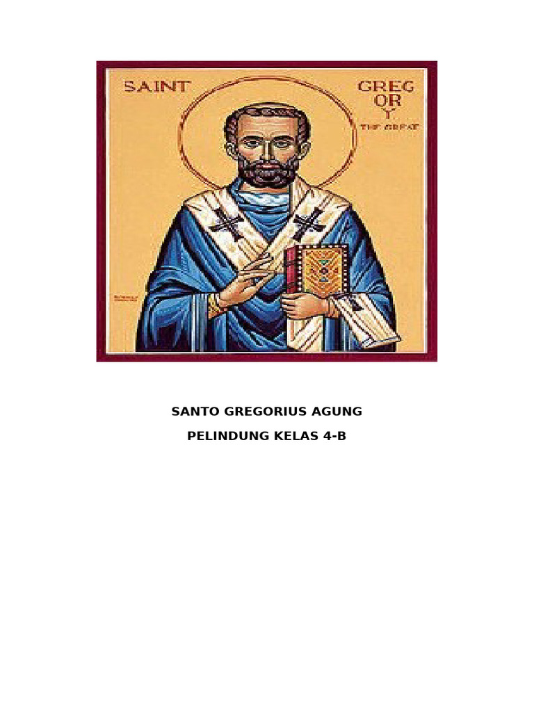 Santo Gregorius Agung | PDF