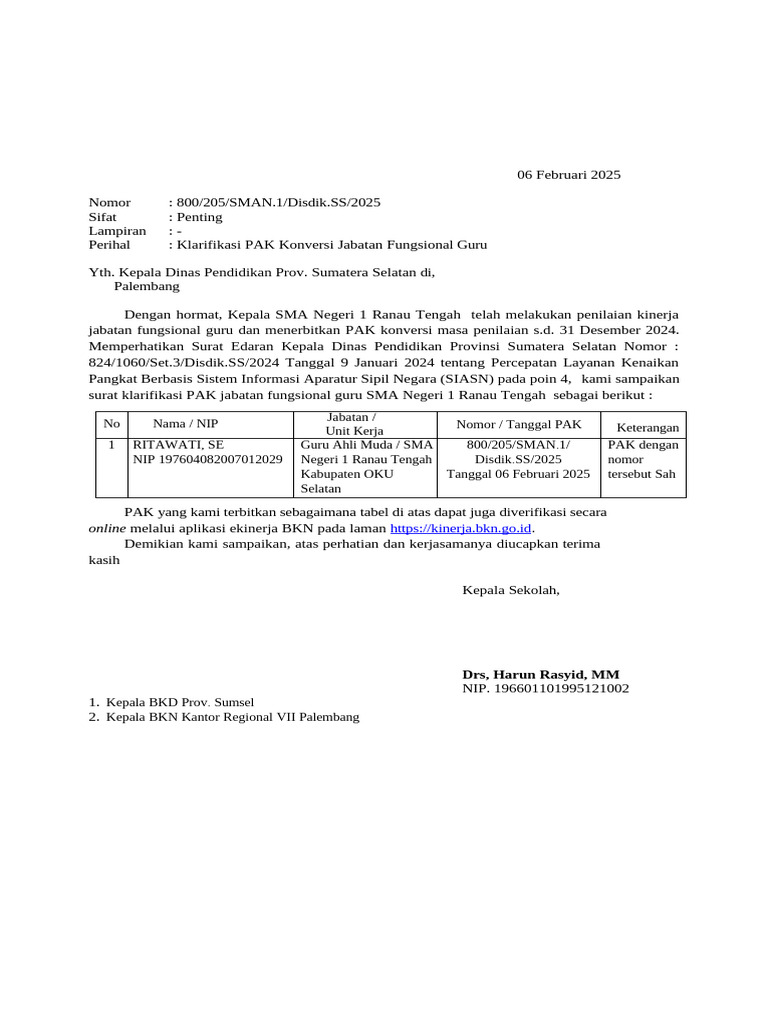 Klarifikasi PAK Konversi 2024 | PDF