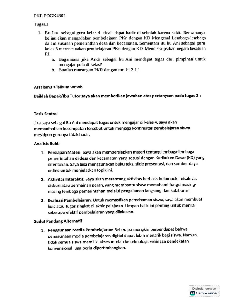 Tttugas 2 KPR Patima | PDF