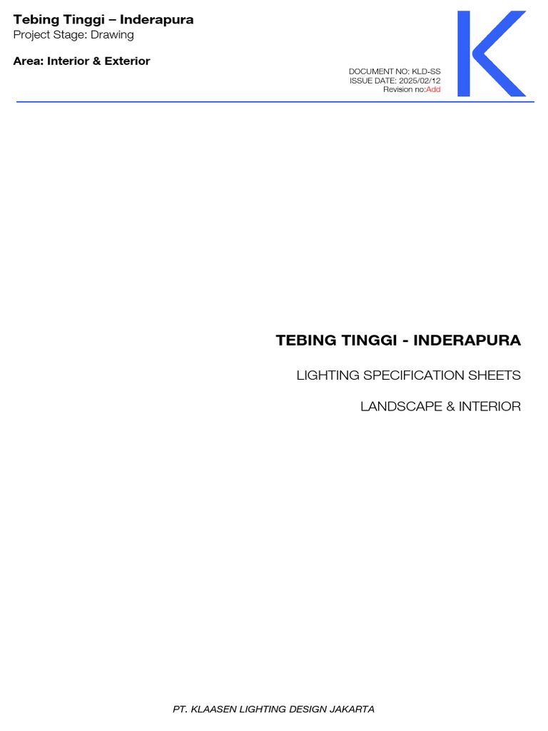 SL-TIP-SS - TIP Lighting Specification Sheets | PDF | Lighting | Specification (Technical Standard)