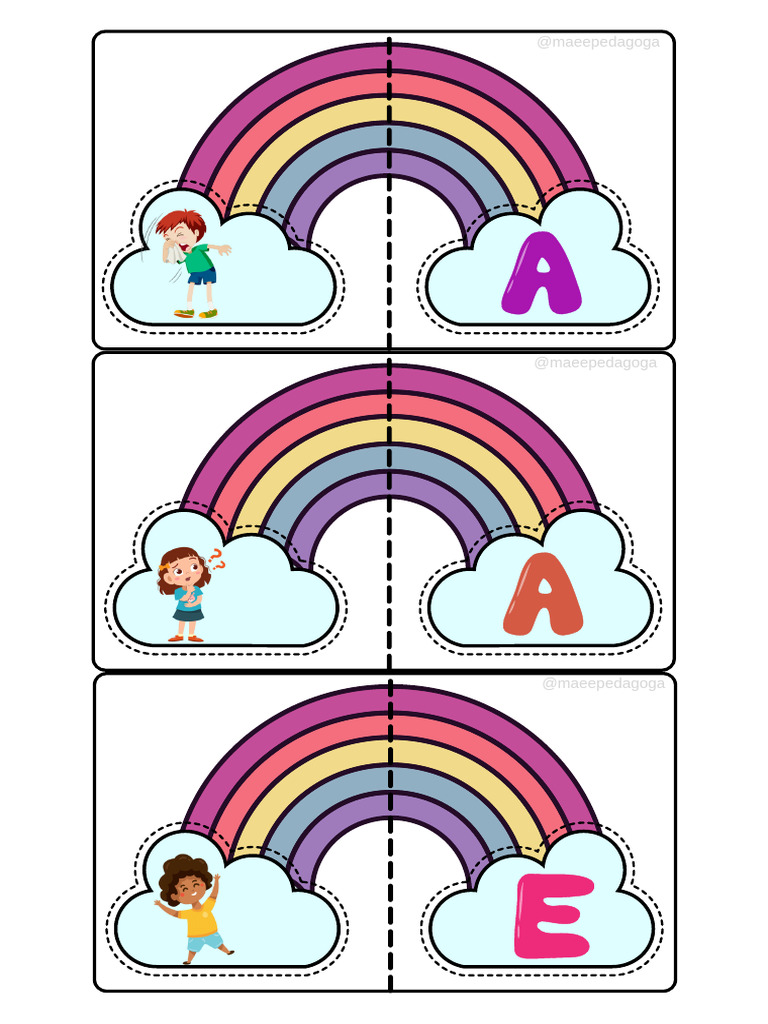 Arco Iris Letra Som @maeepedagoga | PDF
