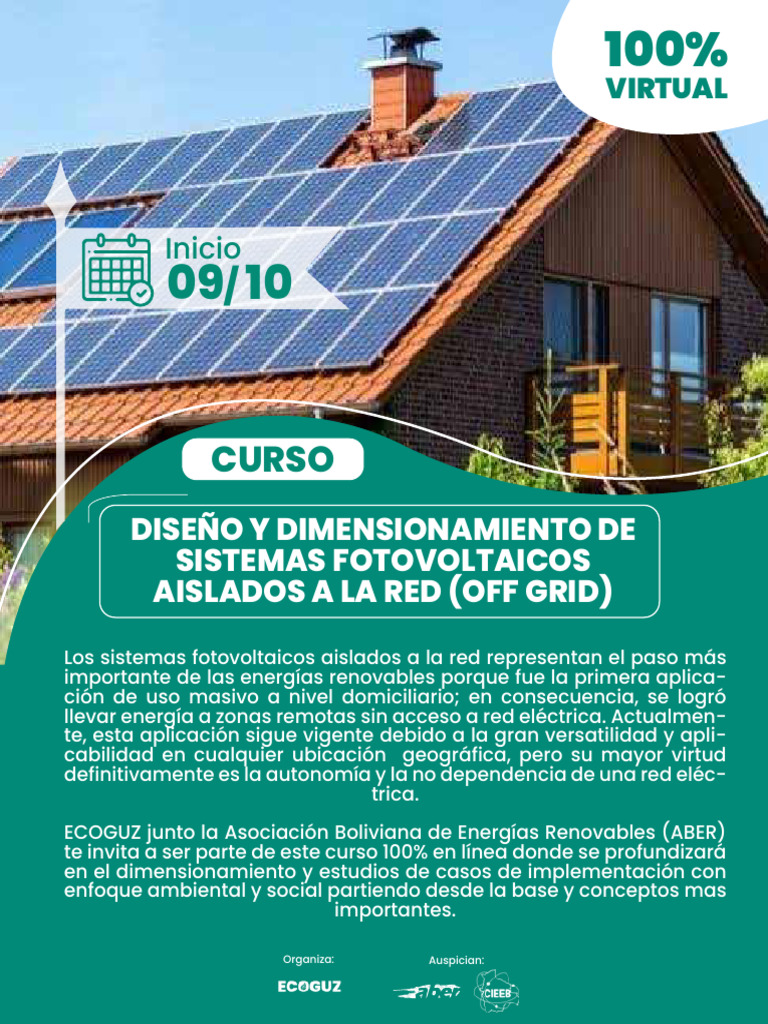 Diseño y Dimensionamiento Off GRD | PDF | Fotovoltaica | Inversor de energia