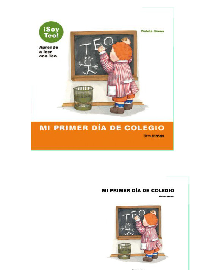 Mi Primer Dia de Escuela | PDF