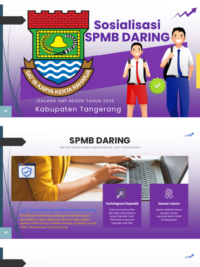 SPMB Daring SMP Kabupaten Tangerang 2025 | PDF