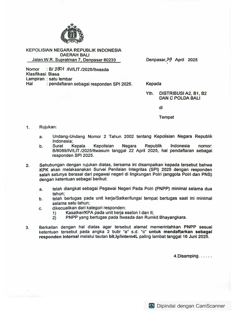 Responden Spi Internal 2025-1 | PDF