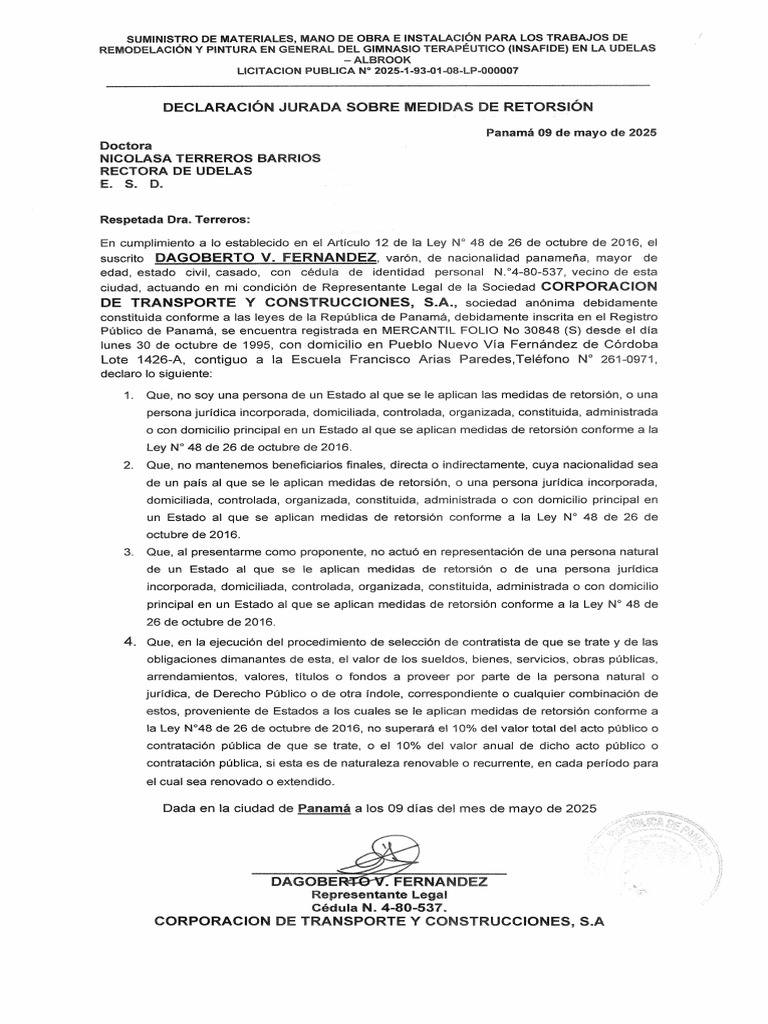 Medidas de Retorsion | PDF