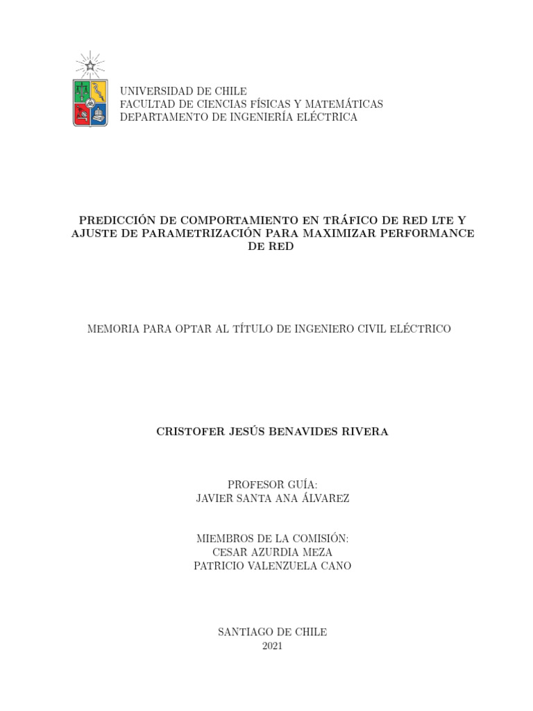 Prediccion de Comportamiento en Trafico de Red LTE y Ajuste de ...