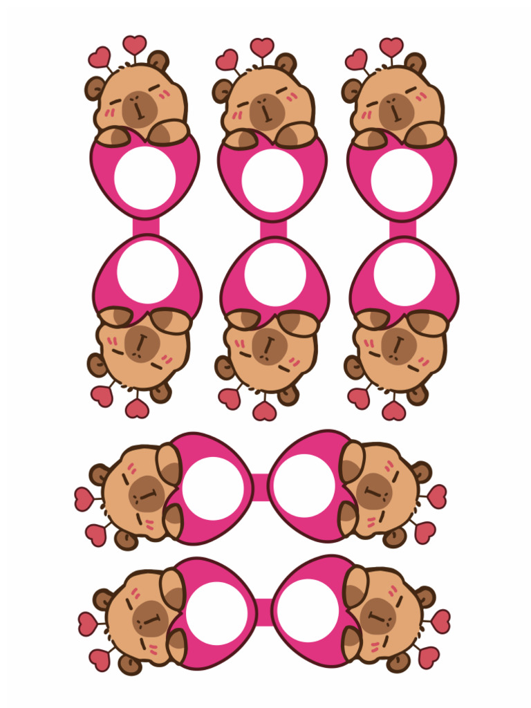 Plantilla CAPIBARA PDF para Imprimir | PDF