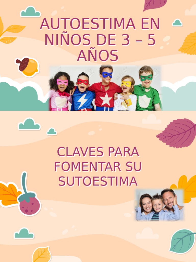 Fomentar la Autoestima en Niños 3-5 Años | PDF