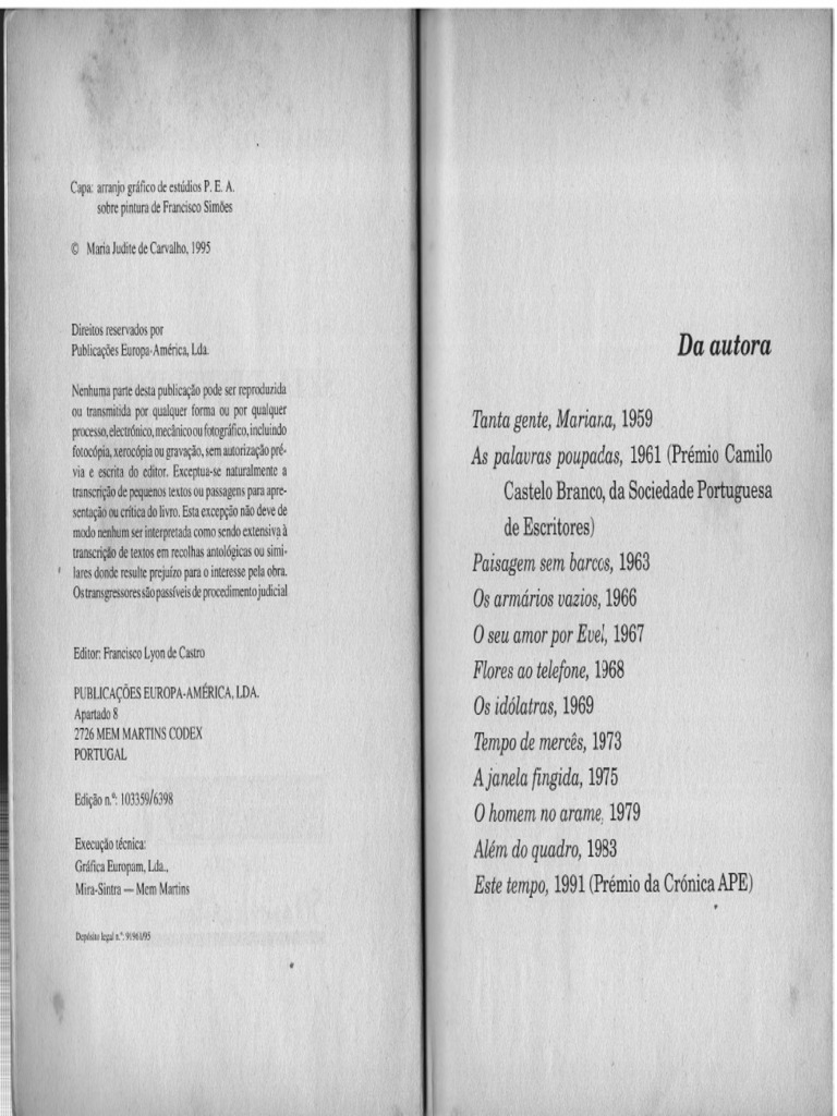 A Alta, Maria Judite de Carvalho | PDF