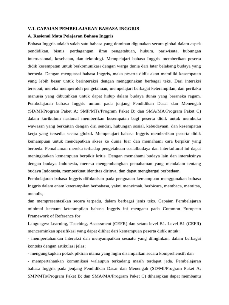 LAMPIRAN CP ENGLISH | PDF