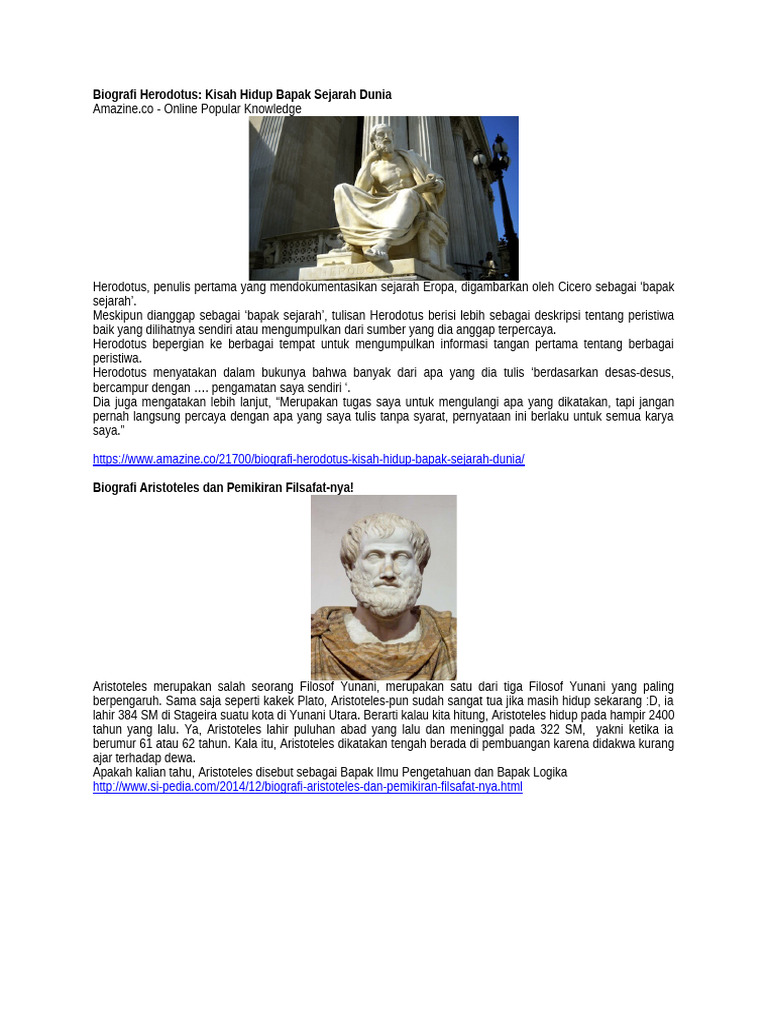 Biografi Herodotus | PDF