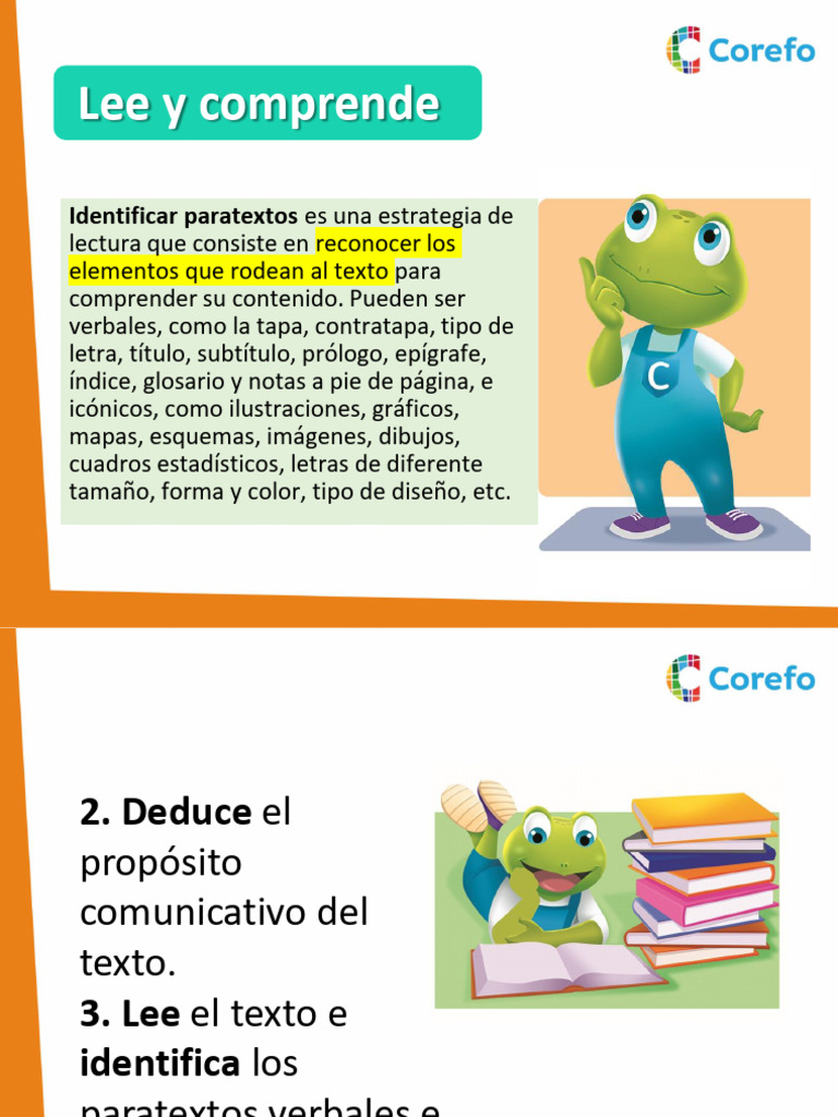 Paratextos - Actividad | PDF