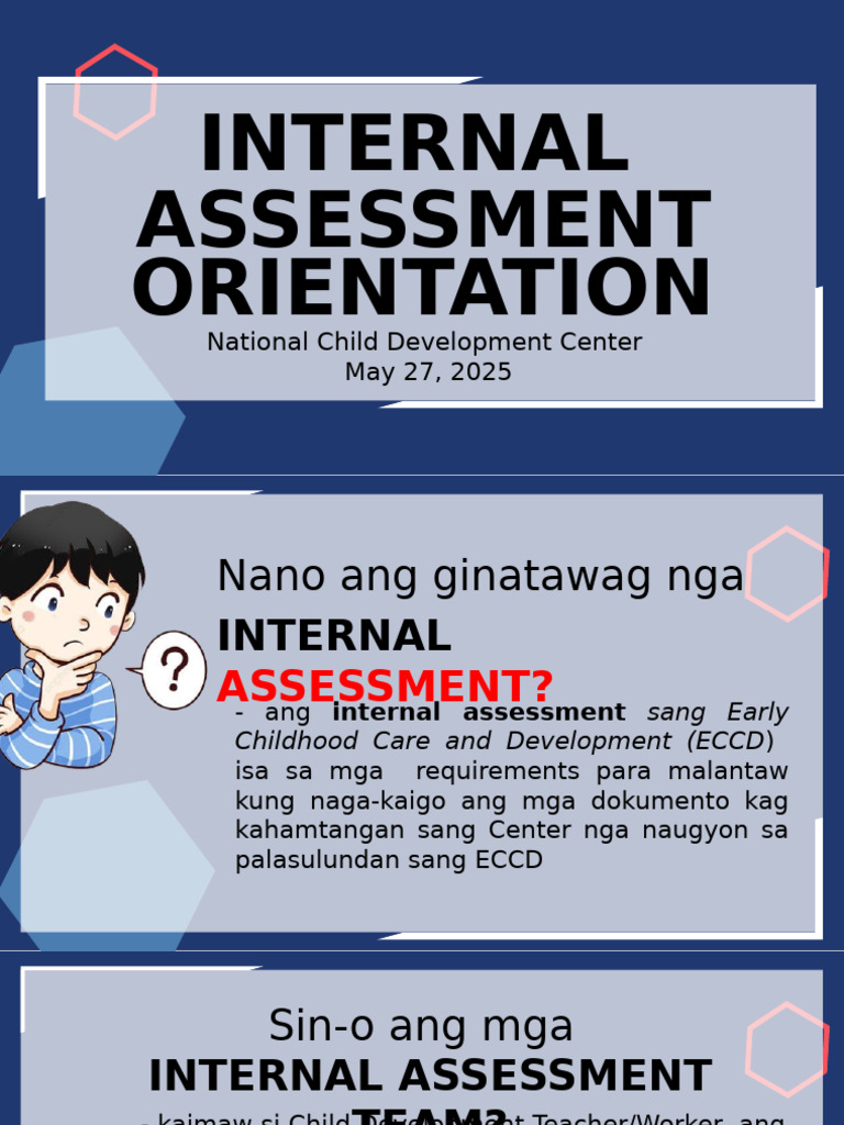 Internal Assessment Orientation - CDC | PDF