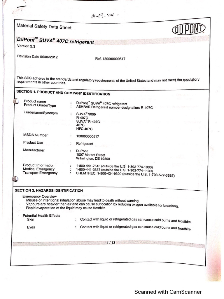 407C Refrigerant | PDF