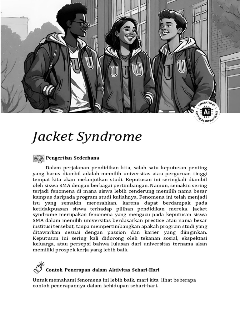 Lampiran Materi RPL BK - Jacket Syndrome | PDF