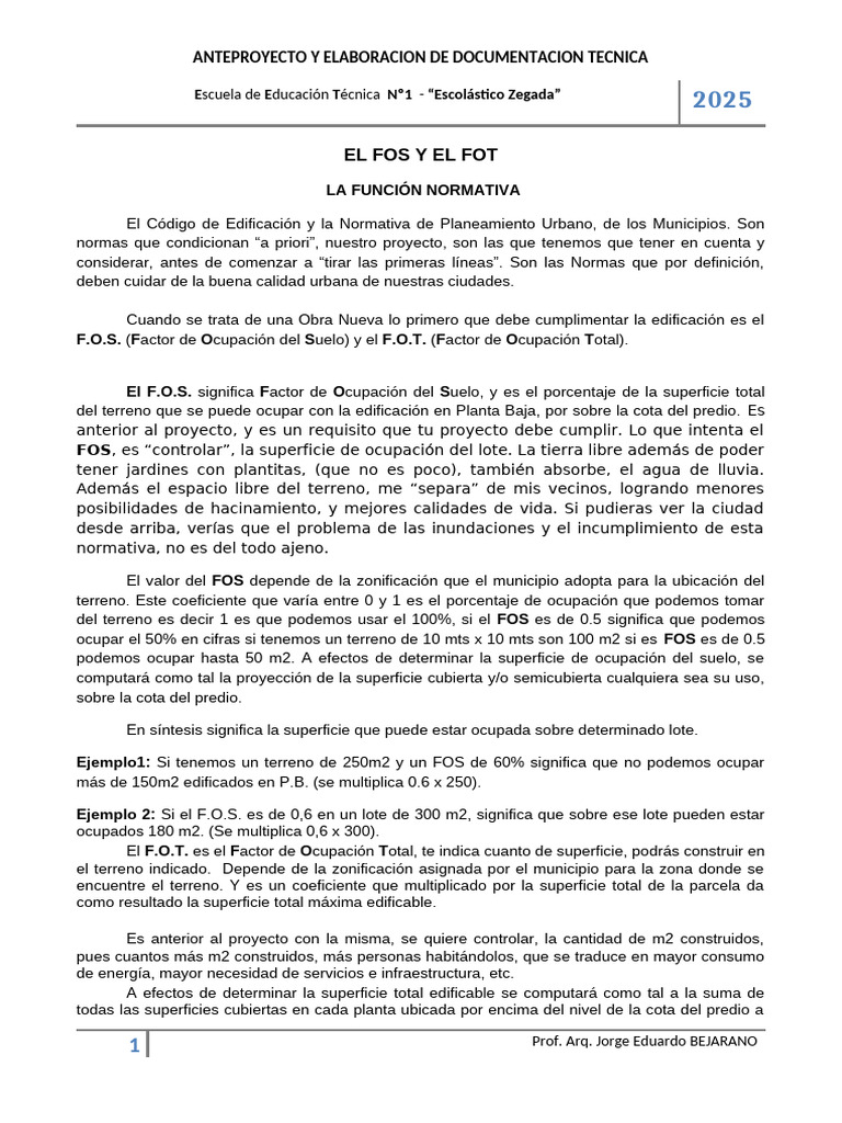 Teorico Fos Fot 2025 | PDF