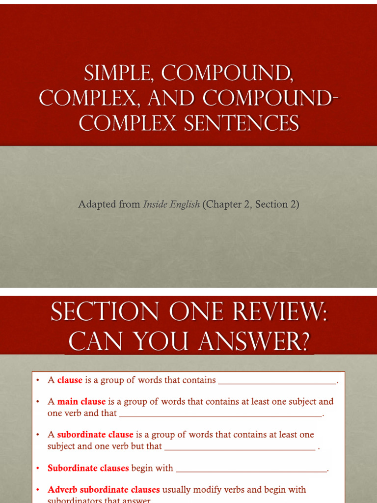 Sentence Variety | PDF