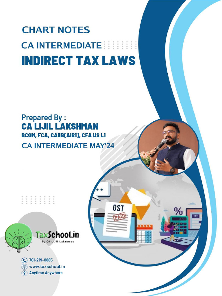 CA Inter Chart Notes Lijil Lakshman | PDF | Taxes | Payments