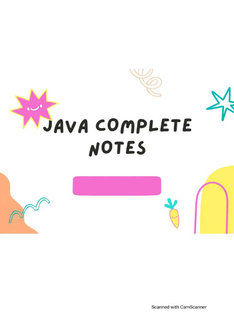 Java Notes | PDF