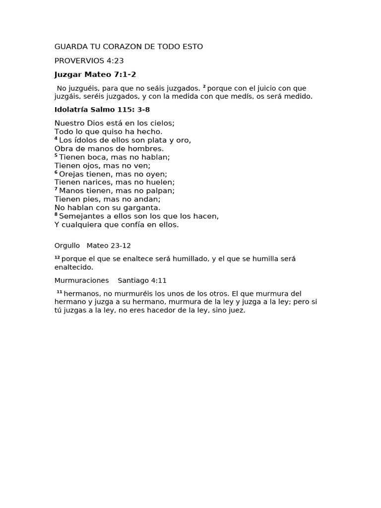 Guarda Tu Corazon de Todo Esto | PDF