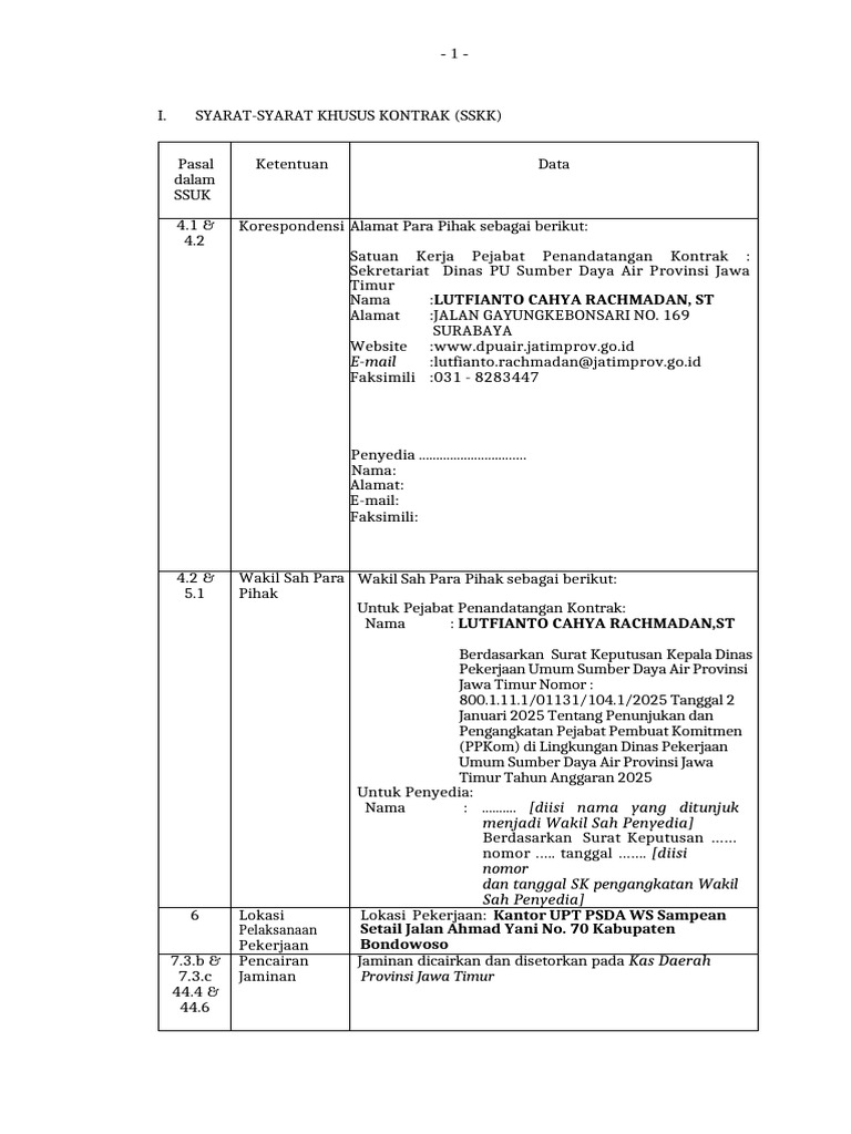 SSKK Ekatalog Konstruksi | PDF