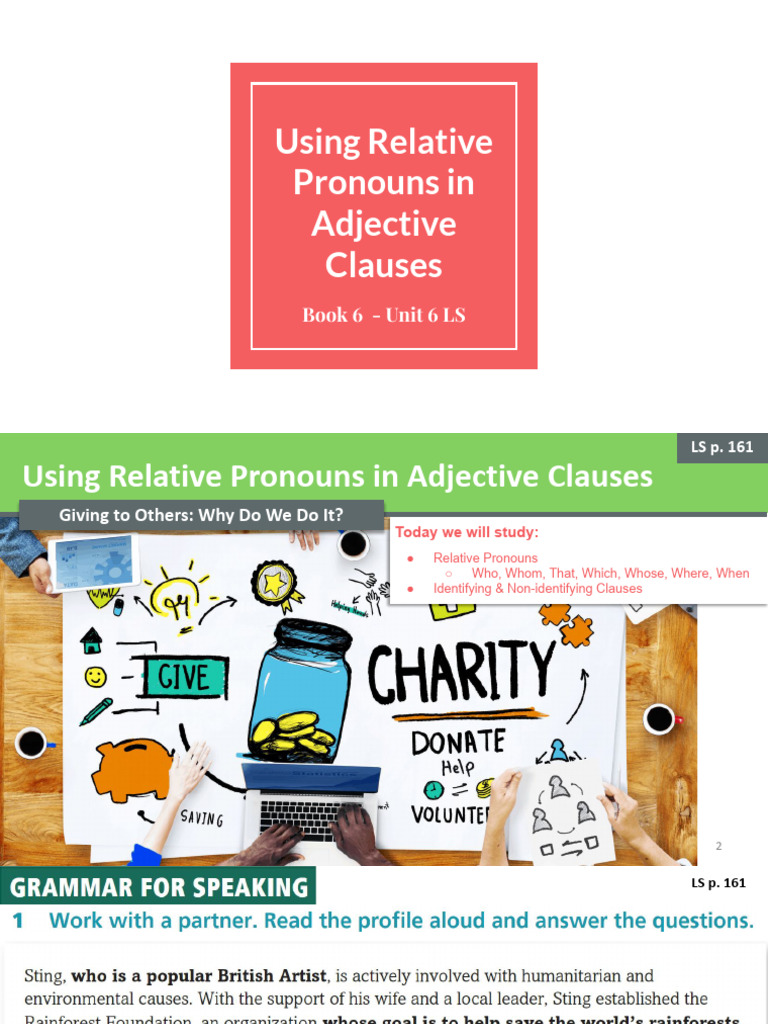404 B6LS U6 Grammar Presentation | PDF | Pronoun | Subject (Grammar)