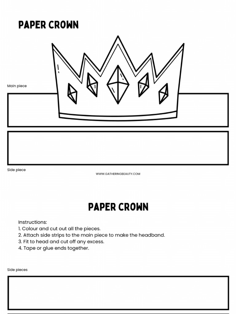 Printable Crown Templates | PDF