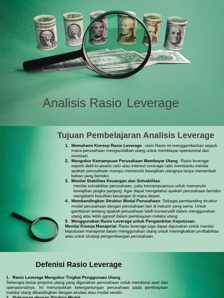 Analisis Rasio Leverage Perusahaan | PDF