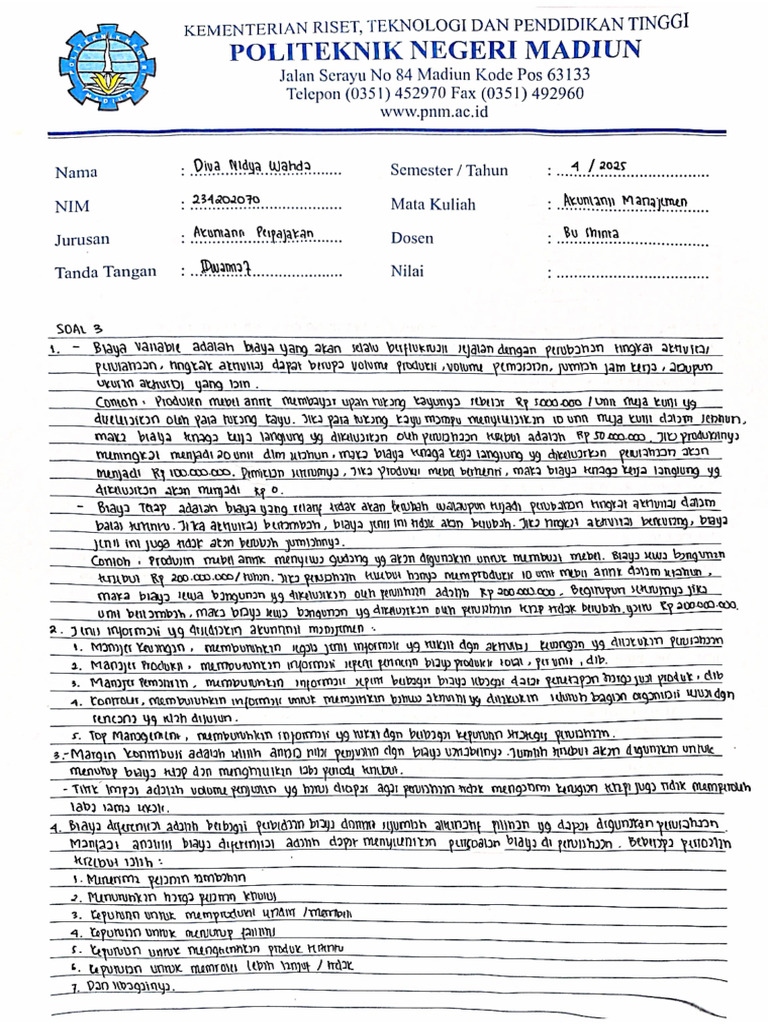 Diva Nidya Wahda 234202070 AP:4c Uts Akmen | PDF